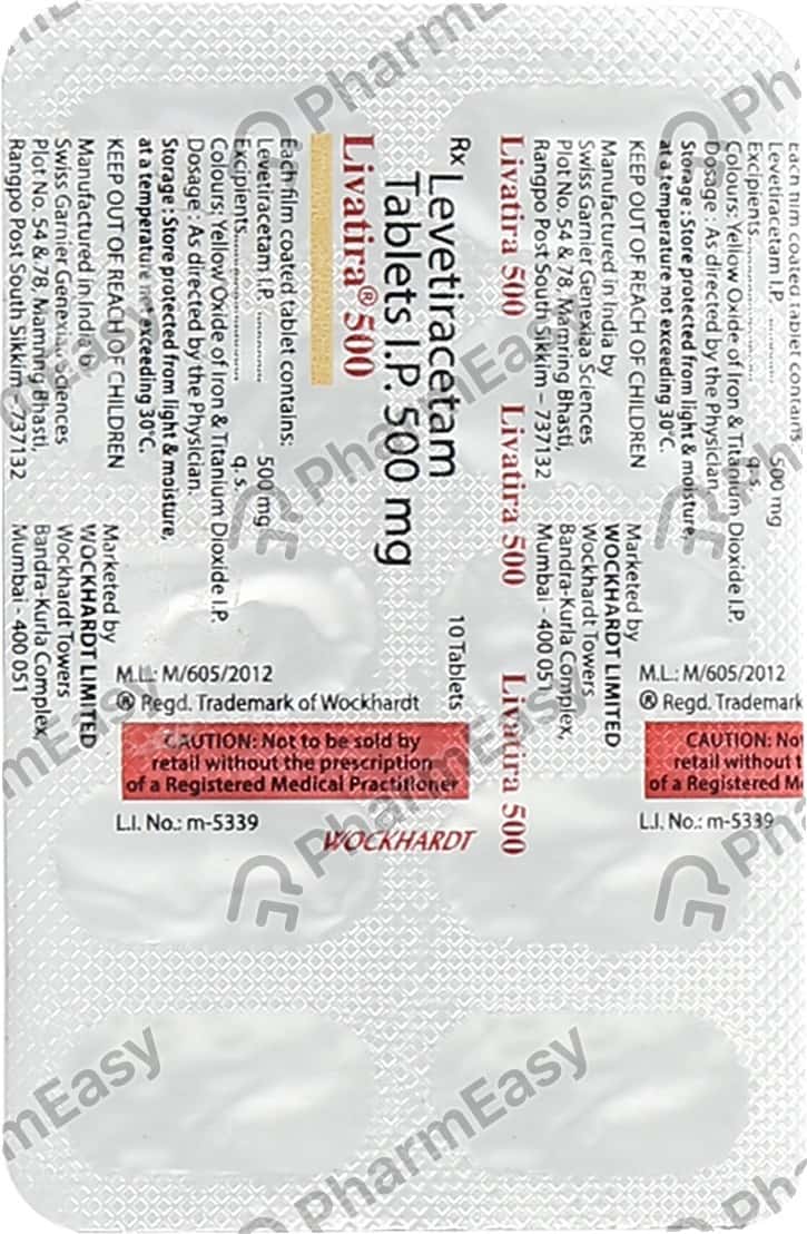 Livatira 500 MG Tablet (10): Uses, Side Effects, Price & Dosage | PharmEasy