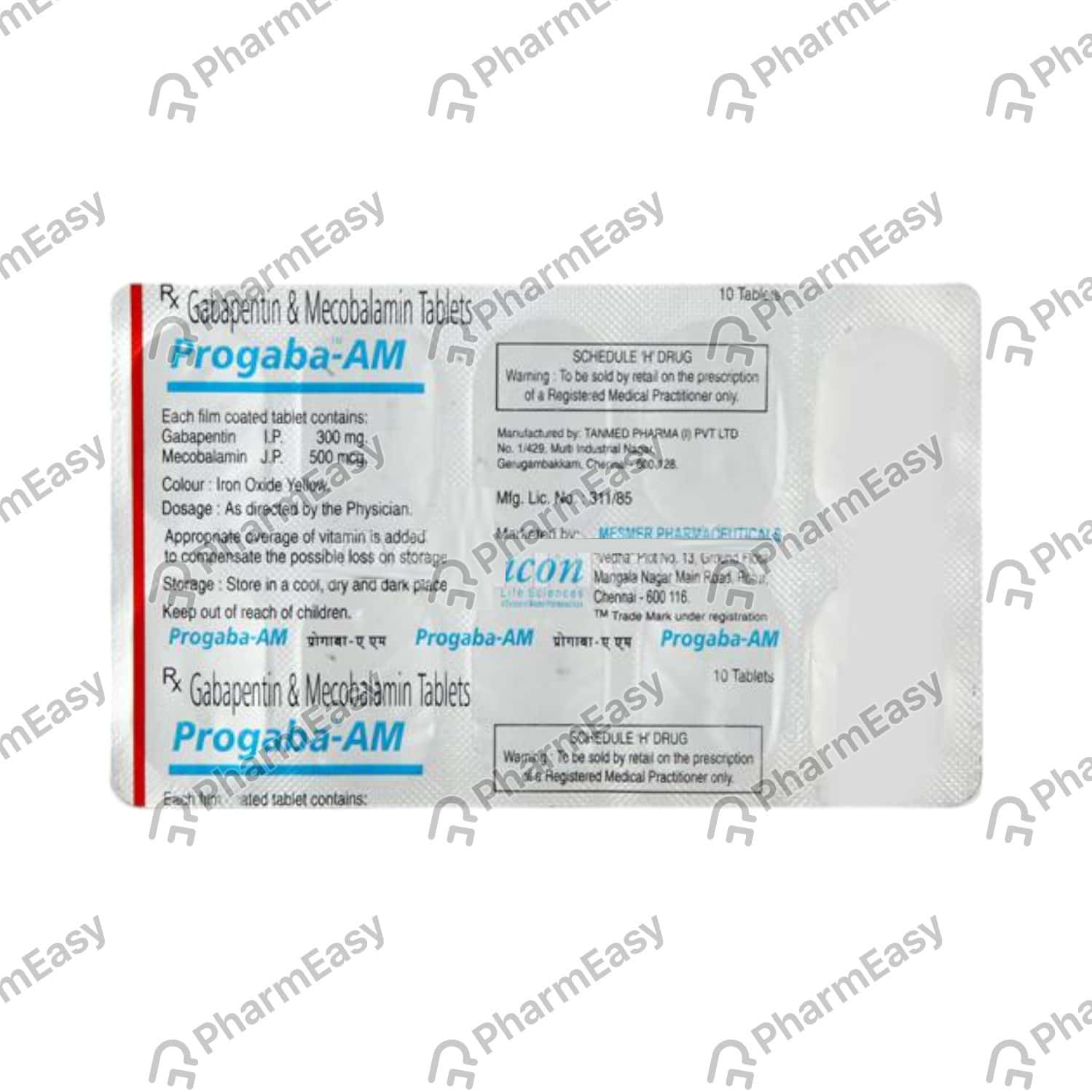 Progaba Am Strip Of 10 Tablets: Uses, Side Effects, Price & Dosage ...