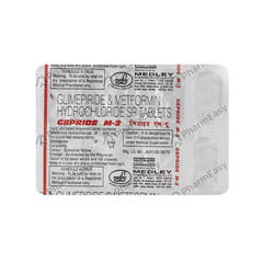 Gepride M Tablet (10) - Uses, Side Effects, Dosage, Composition & Price ...