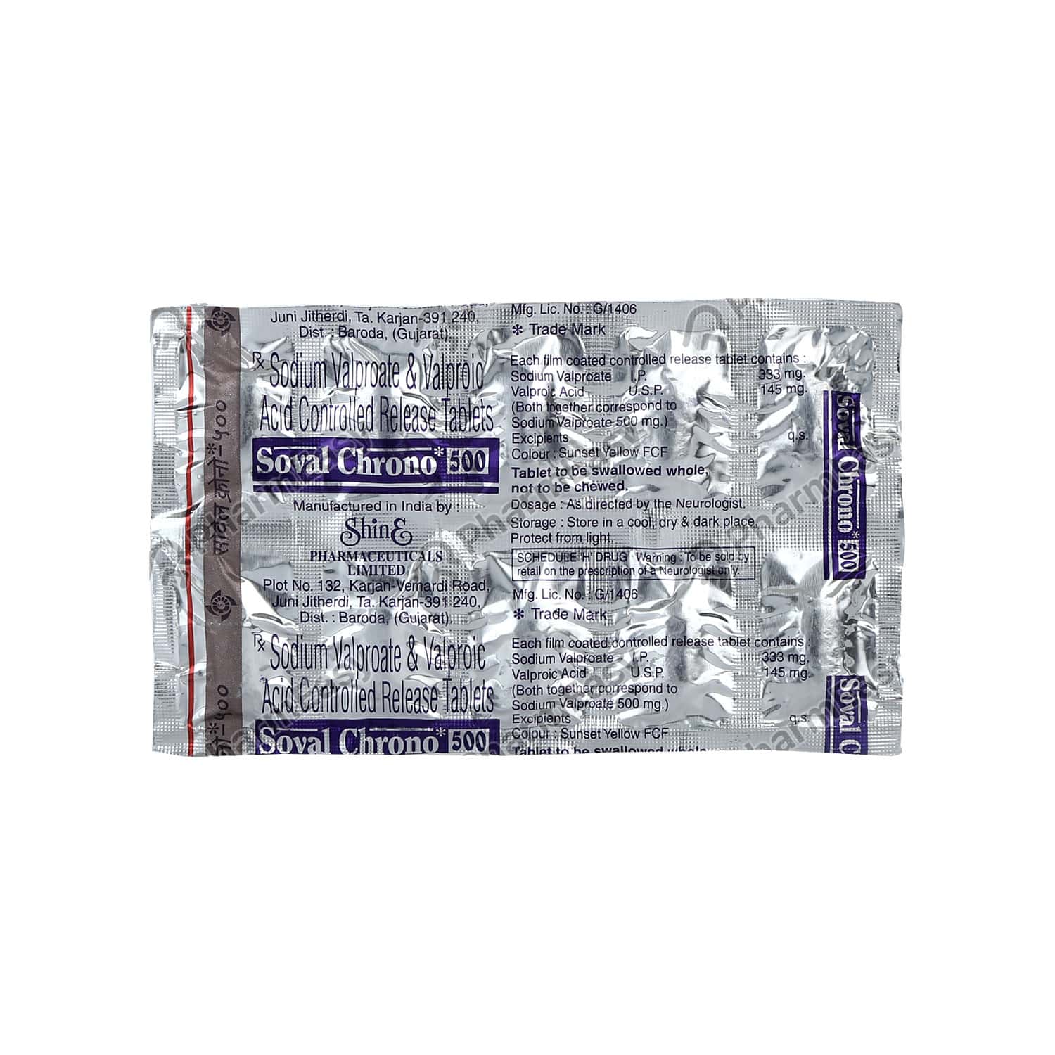 Buy Soval Chrono 500mg Tablet Online at Flat 18% OFF* | PharmEasy