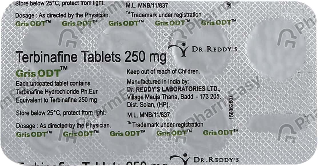 Gris Odt 250 MG Tablet (7): Uses, Side Effects, Price & Dosage | PharmEasy