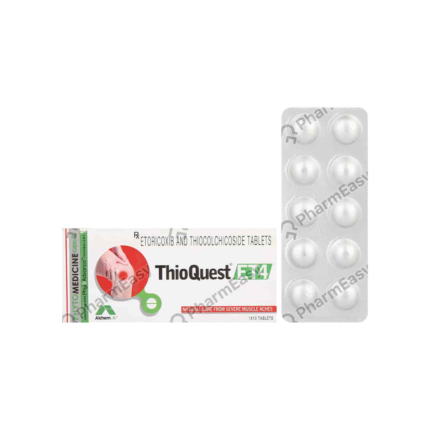 Buy Thioquest Et 4mg Tablet Online at Flat 18% OFF* | PharmEasy