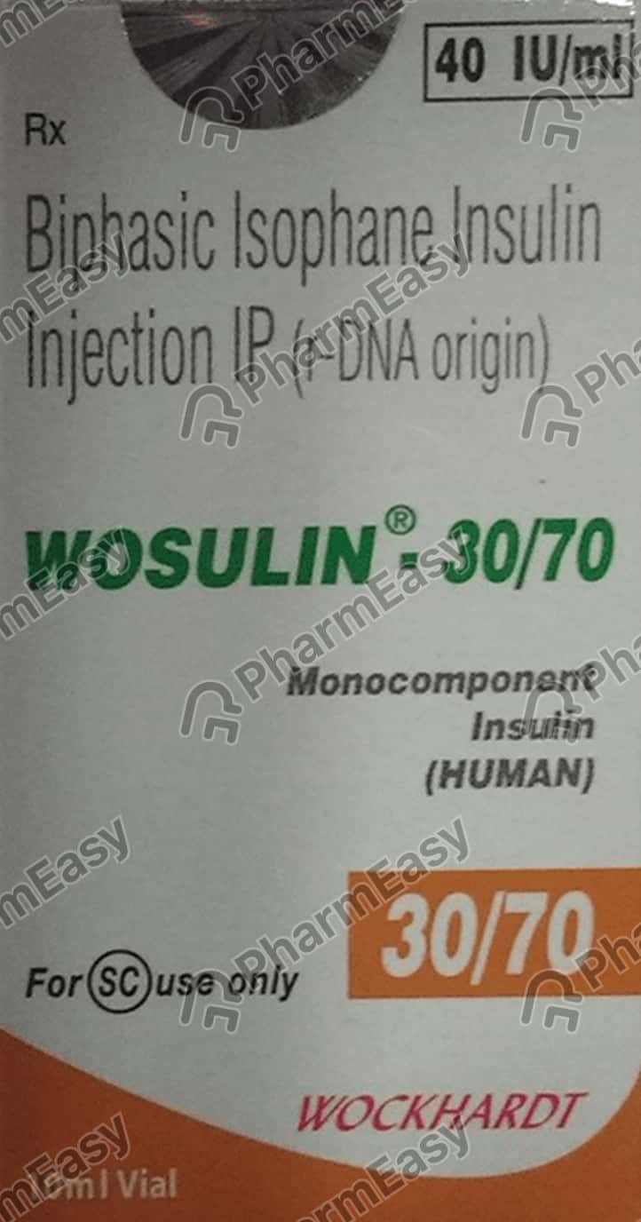 Wosulin 40 IU/ML Injection (10): Uses, Side Effects, Price & Dosage ...