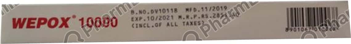 Wepox 10000 IU Solution For Injection (1): Uses, Side Effects, Price ...