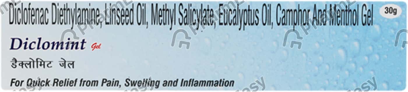 Diclomint Tube Of 30gm Gel: Uses, Side Effects, Price & Dosage | PharmEasy