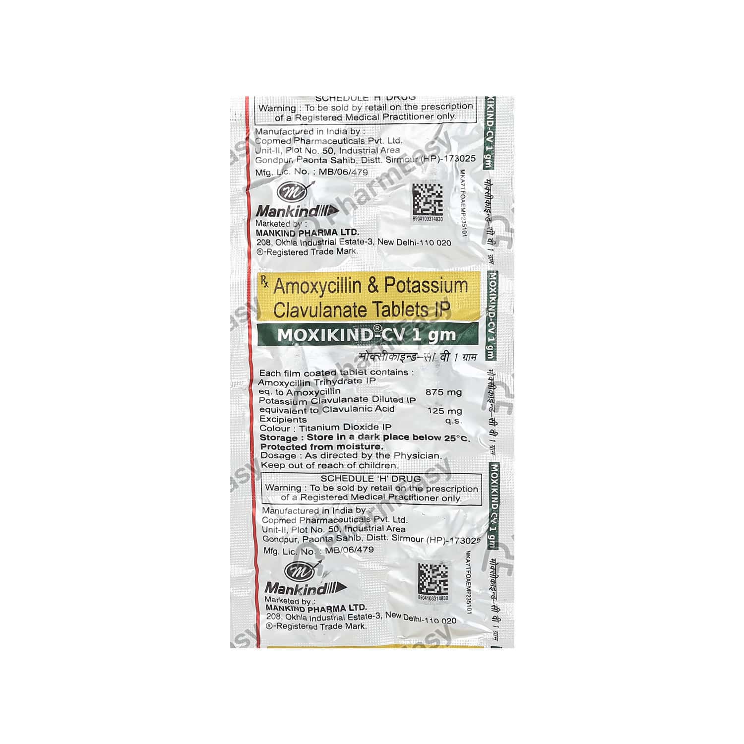 Moxikind Cv 1gm Tablet - Uses, Side Effects, Dosage, Composition & Price | PharmEasy