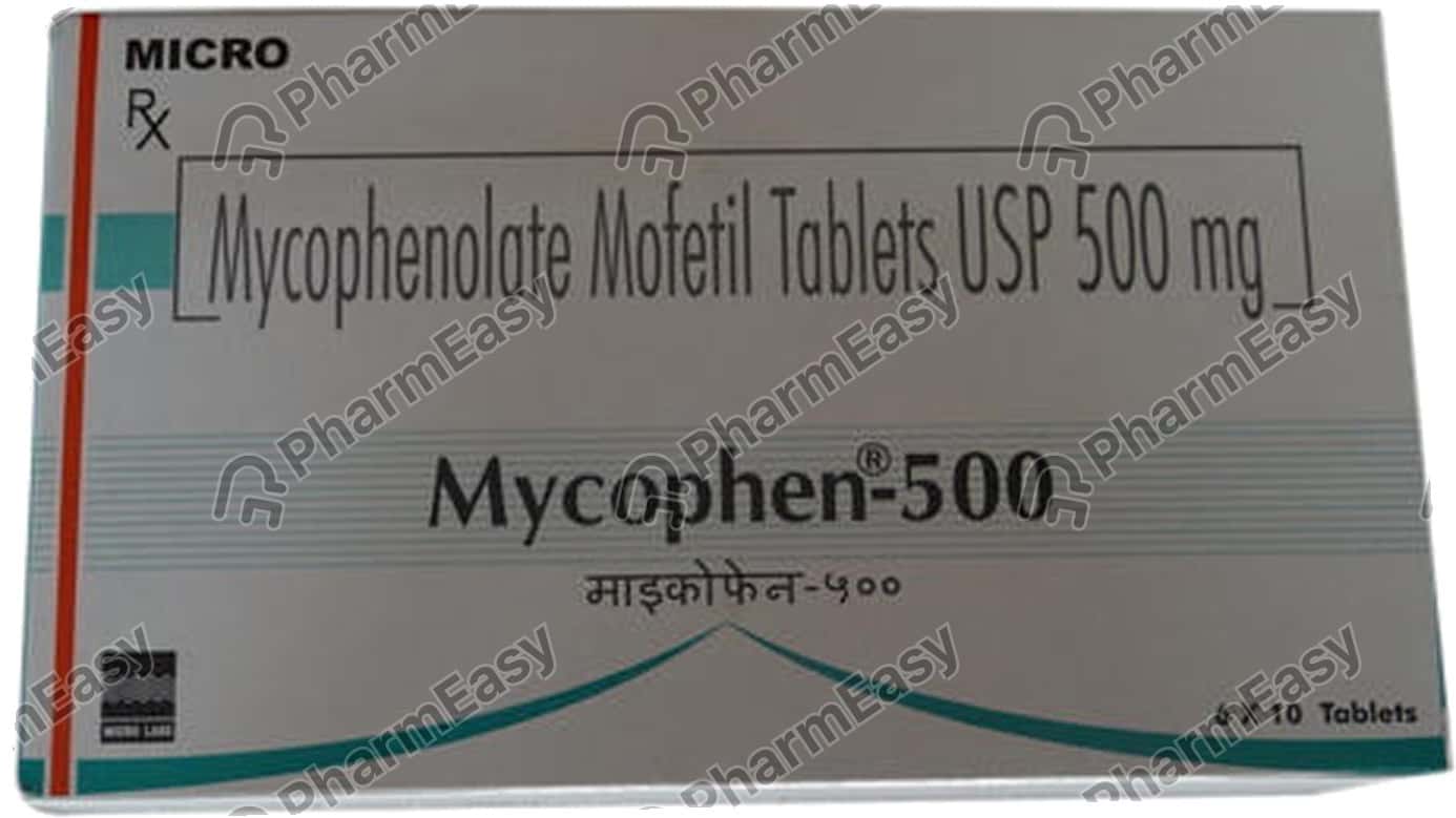 Mycophen 500 MG Tablet (10): Uses, Side Effects, Price & Dosage | PharmEasy