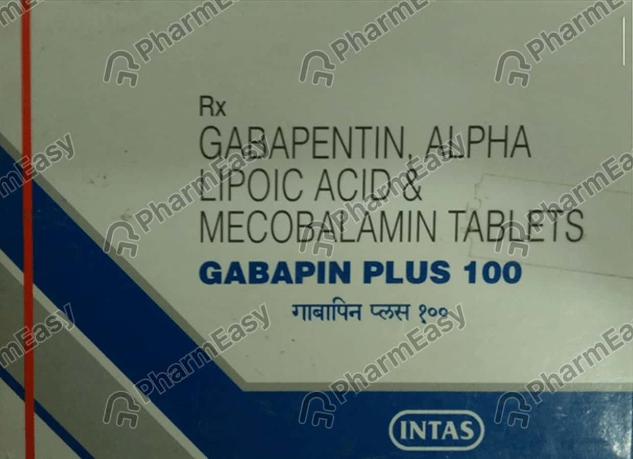Gabapin Plus 100mg Strip Of 10 Tablets: Uses, Side Effects, Price ...
