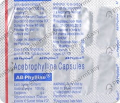 Ab Phylline 100 MG Capsule (10): Uses, Side Effects, Price & Dosage ...