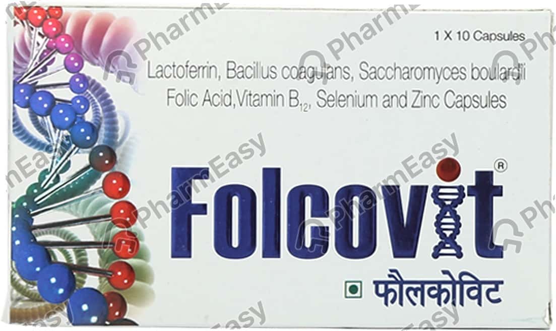 Buy Folcovit Strip Of 10 Capsules Online at Flat 15% OFF | PharmEasy