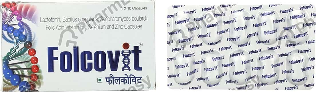 Buy Folcovit Strip Of 10 Capsules Online at Flat 15% OFF | PharmEasy