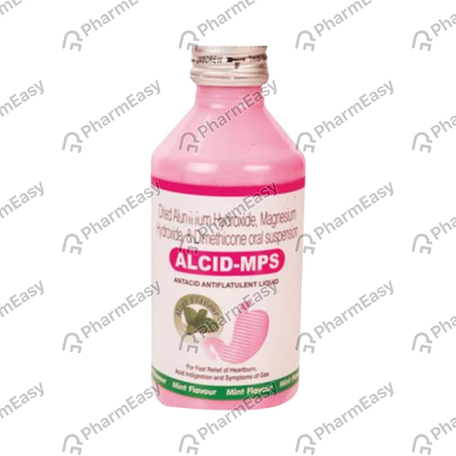 Alcid Mps Mint Flavour Bottle Of 170ml Suspension: Uses, Side Effects ...
