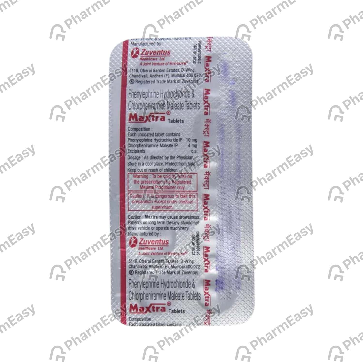Maxtra Strip Of 10 Tablets: Uses, Side Effects, Price & Dosage | PharmEasy