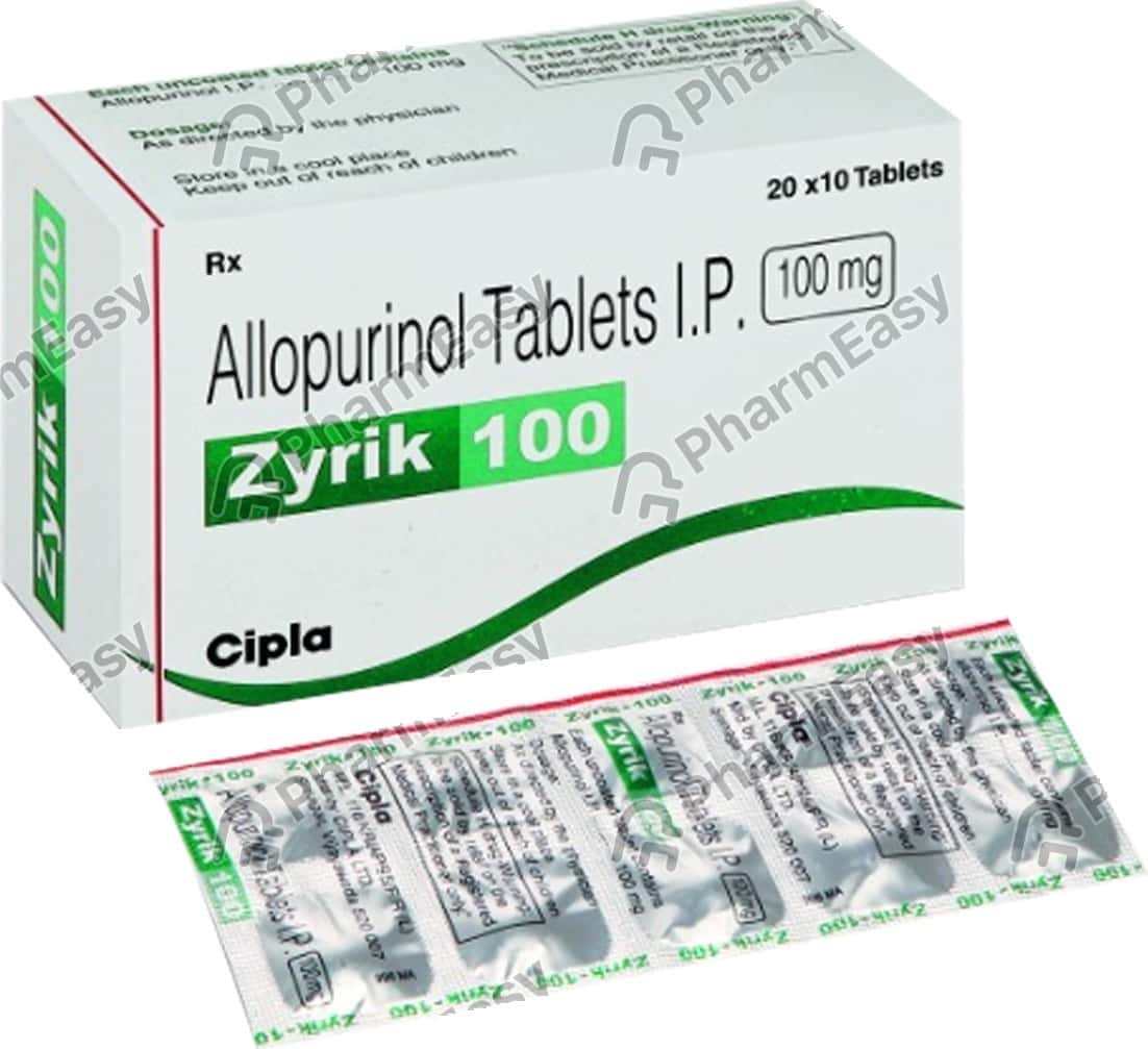 Zyrik 100 MG Tablet (10): Uses, Side Effects, Price, Dosage ...