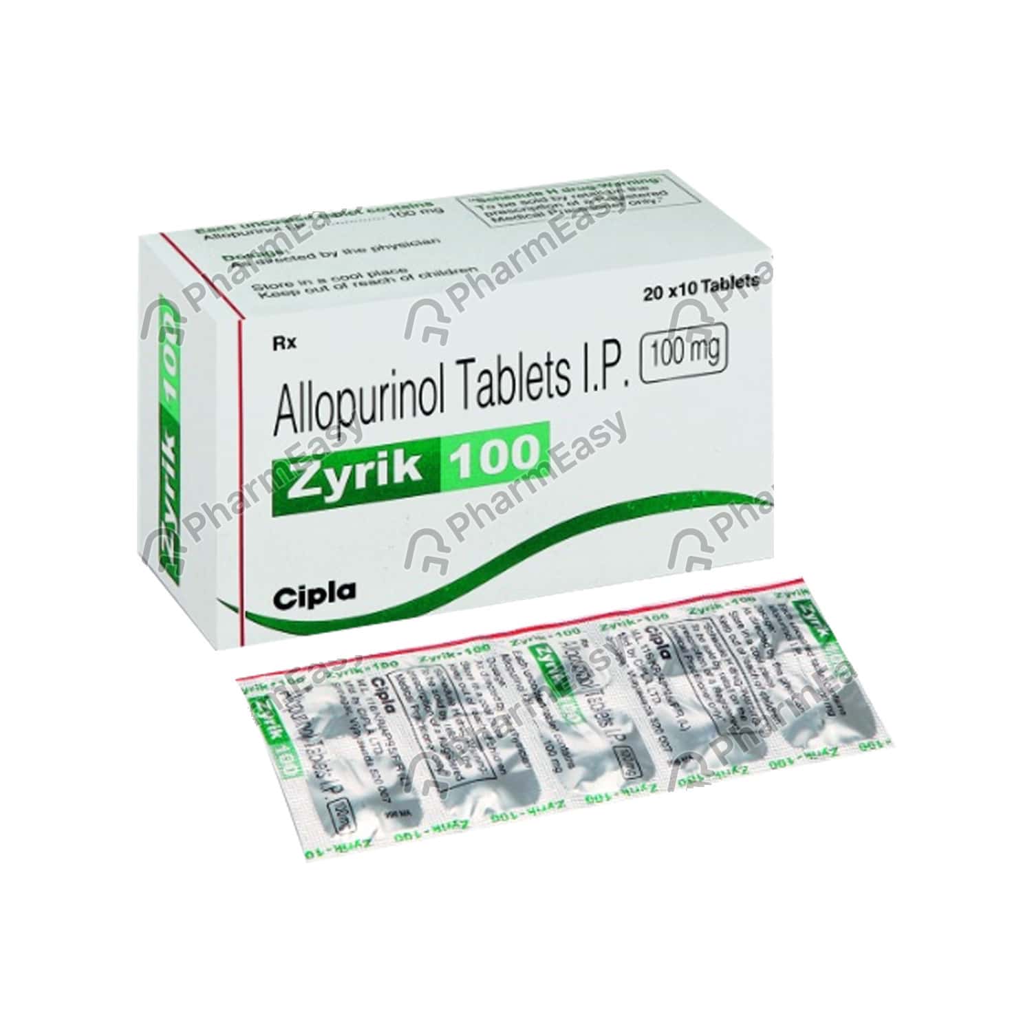 Buy Zyrik 100 MG Tablet (10) Online at Flat 18% OFF* | PharmEasy