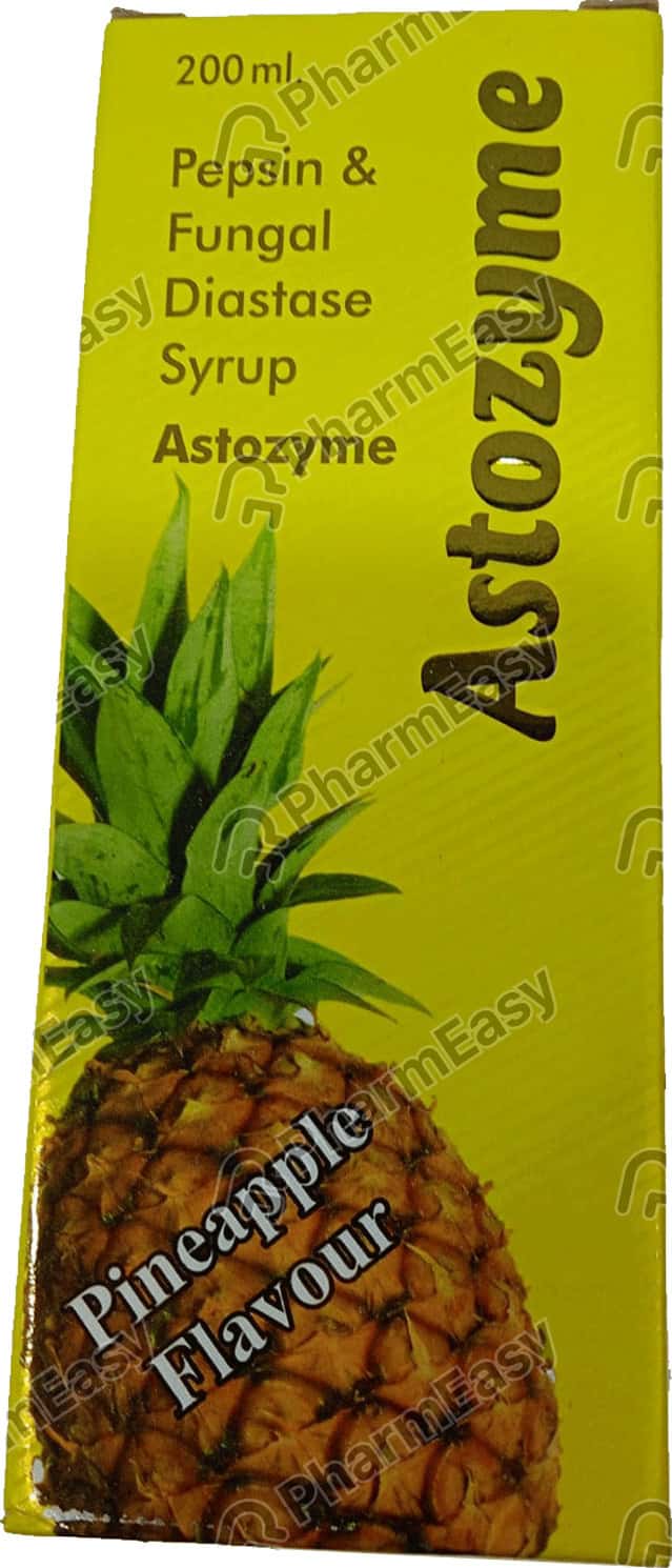 Astozyme Pineapple Flavour Bottle Of 200ml Syrup: Uses, Side Effects ...