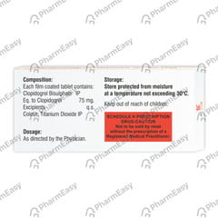Clopidol 75 MG Tablet (10): Uses, Side Effects, Price & Dosage | PharmEasy