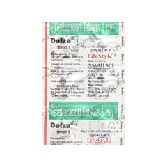 Defza 1 MG Tablet (6) - Uses, Side Effects, Dosage, Composition & Price ...