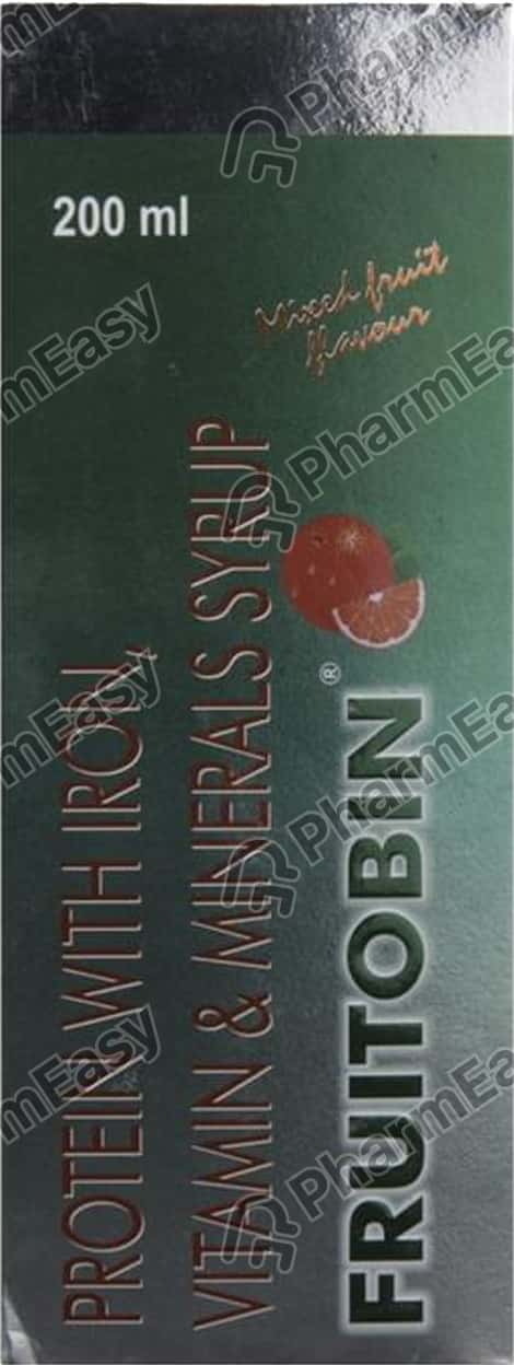 Buy Fruitobin Mixed Fruit Flavour Bottle Of 200ml Syrup Online at Flat ...