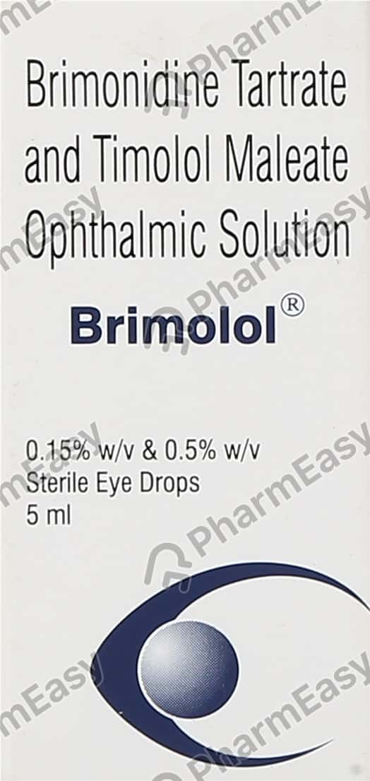 Brimolol Bottle Of 5ml Eye Drops: Uses, Side Effects, Price & Dosage ...