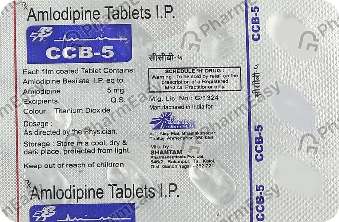 Ccb 5 MG Tablet (10): Uses, Side Effects, Price & Dosage | PharmEasy