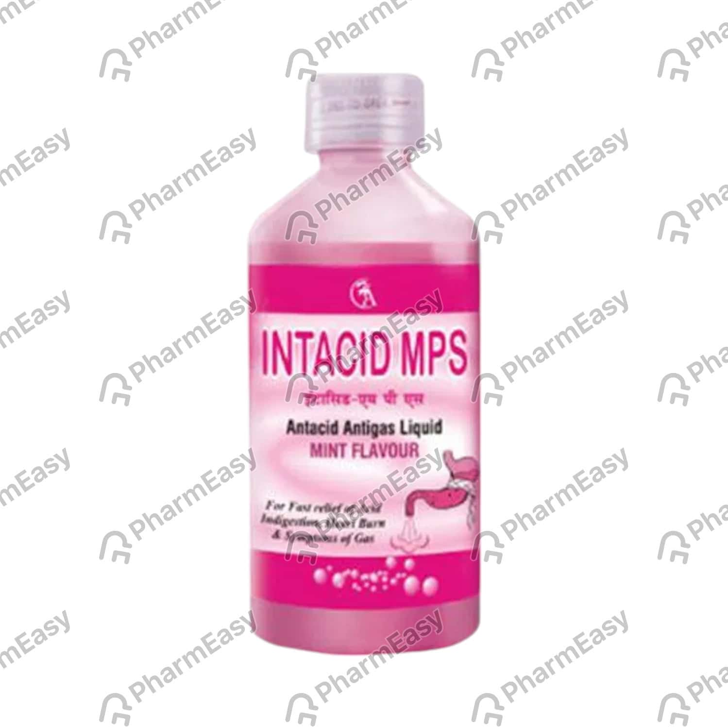 Intacid Mps Mint Flavour Sugar Free Bottle Of 170ml Suspension: Uses ...