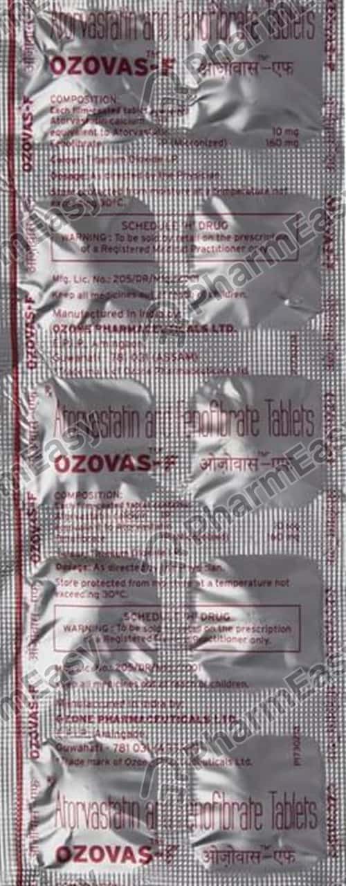 Ozovas F Strip Of 10 Tablets: Uses, Side Effects, Price & Dosage ...