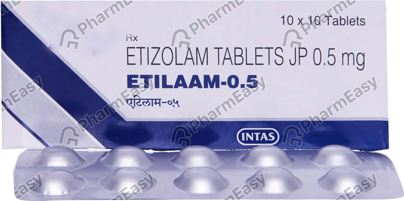Etilaam 0.5 MG Tablet (10): Uses, Side Effects, Price & Dosage | PharmEasy