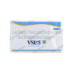 Vsl 3 Strip Of 10 Capsules - Uses, Side Effects, Dosage, Composition ...