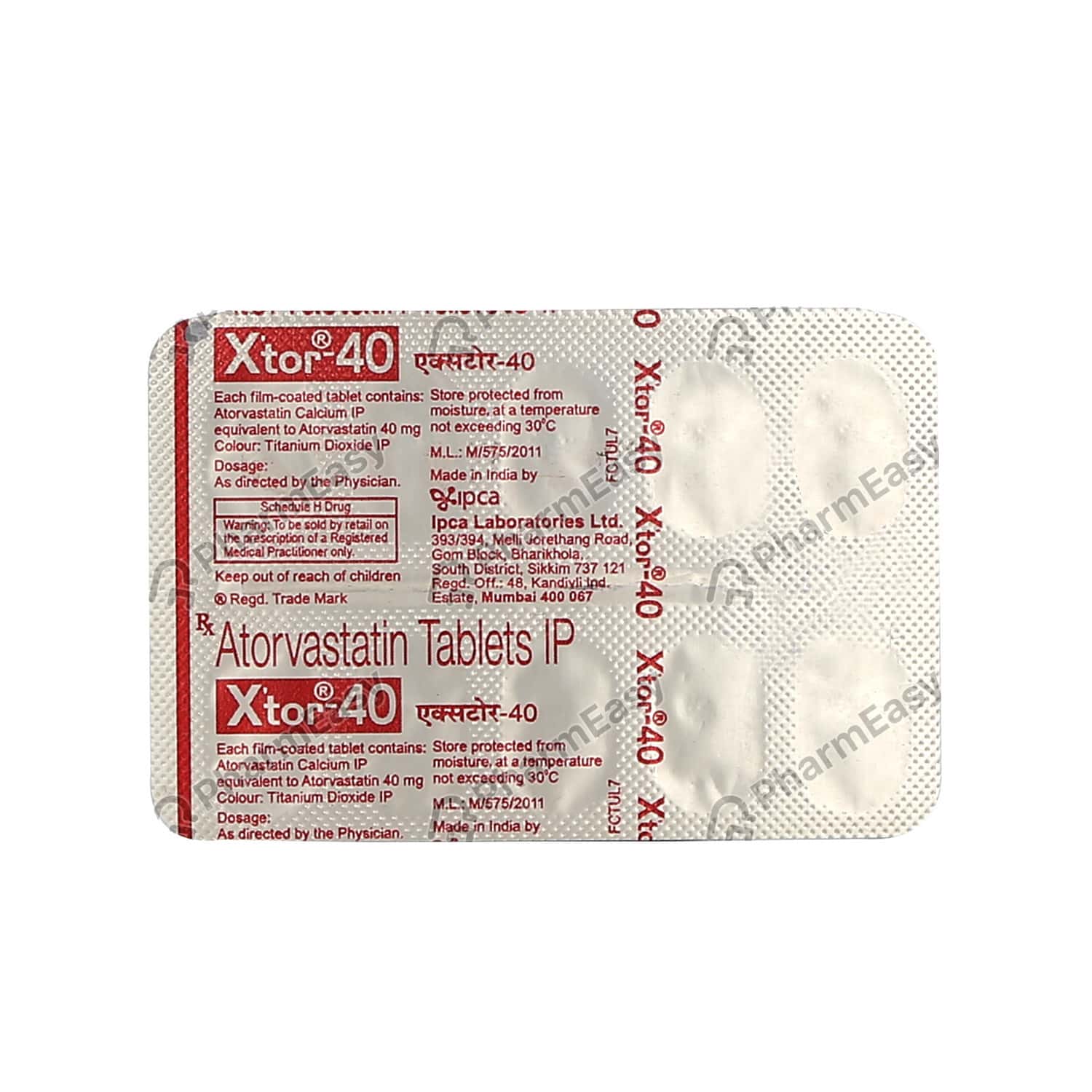 Xtor 40 MG Tablet (10) - Uses, Side Effects, Dosage, Composition ...