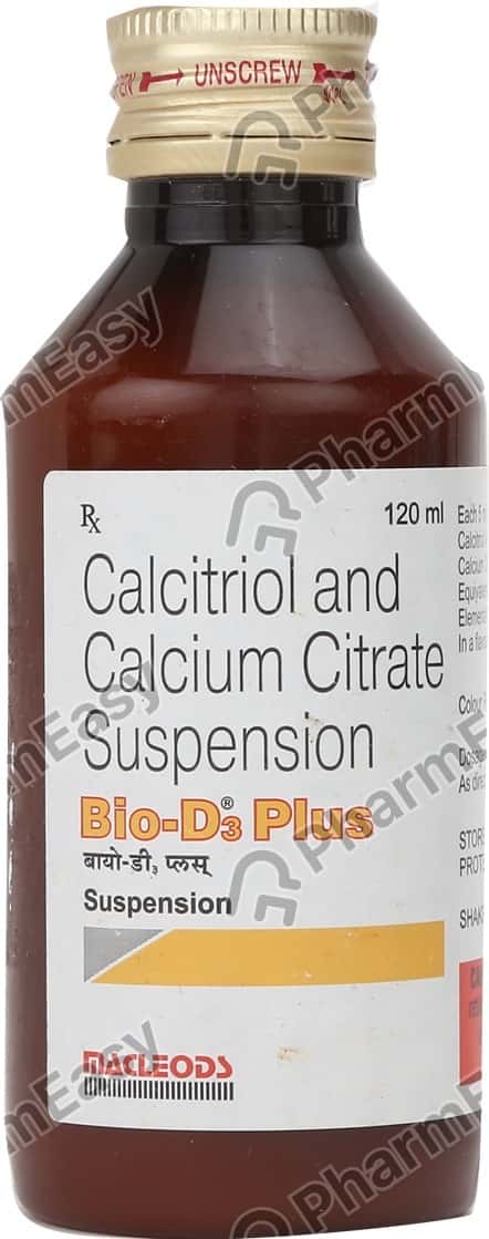 Bio D3 Plus Syrup 120ml: Uses, Side Effects, Price & Dosage | PharmEasy