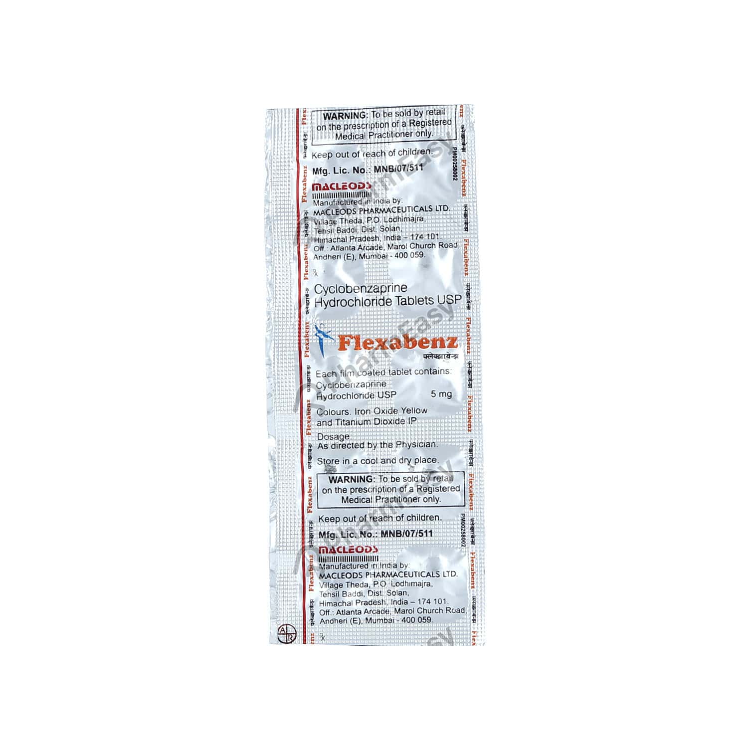 Buy Flexabenz 5 MG Tablet (10) Online at Flat 18% OFF* | PharmEasy