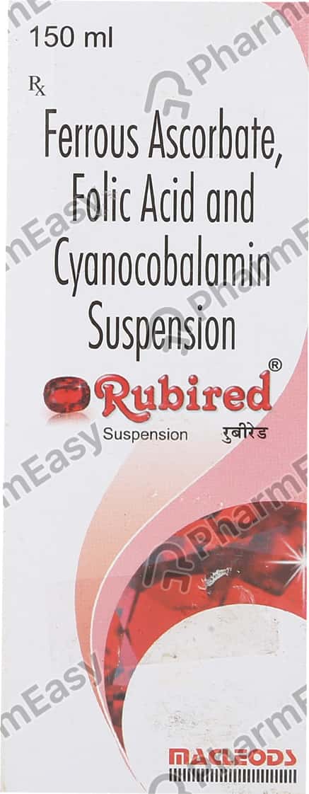 Rubired Bottle Of 150ml Suspension: Uses, Side Effects, Price & Dosage ...
