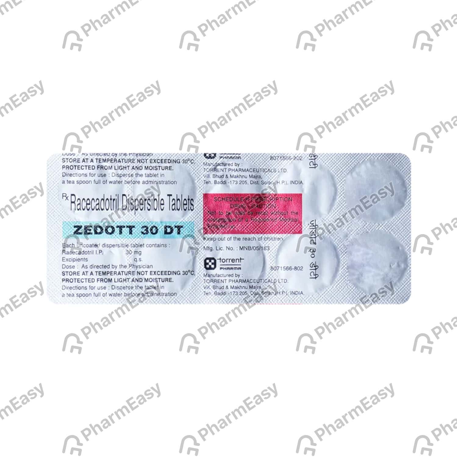Zedott Dt 30 MG Tablet (10): Uses, Side Effects, Price & Dosage | PharmEasy