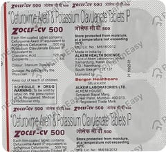 Zocef CV 500 Tablet: Uses, Side-effects, Price, Dosage & More Info ...