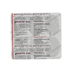Zocef Cv 500mg Tablet - Uses, Side Effects, Dosage, Composition & Price ...