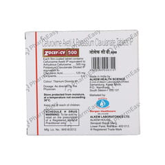 Zocef Cv 500mg Tablet - Uses, Side Effects, Dosage, Composition & Price ...