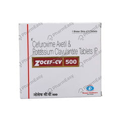 Zocef Cv 500mg Tablet - Uses, Side Effects, Dosage, Composition & Price ...