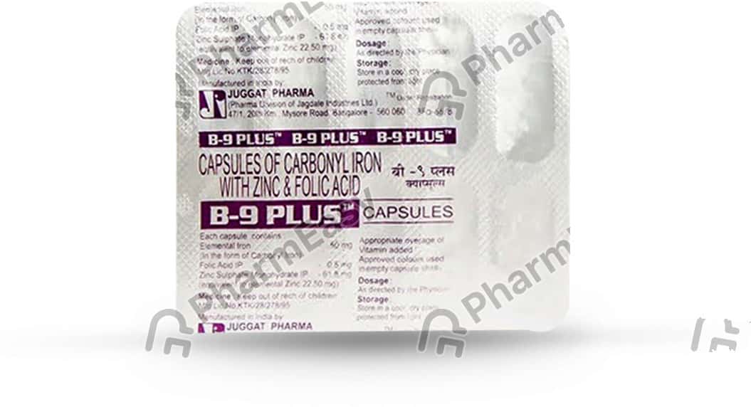Buy B9 Plus Strip Of 10 Capsules Online at Flat 15% OFF | PharmEasy