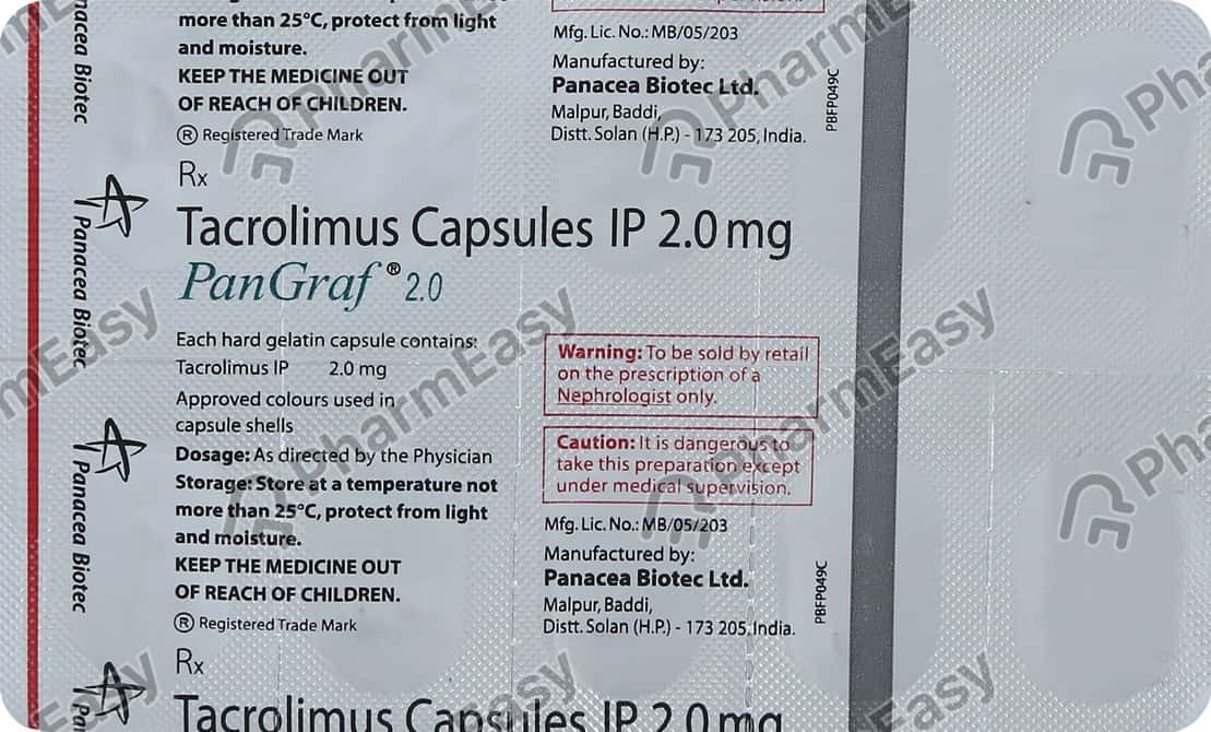 Pangraf 2 MG Capsule (10): Uses, Side Effects, Price & Dosage | PharmEasy