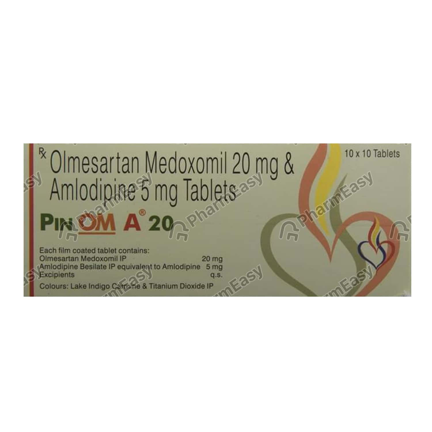 Pinom A 20mg Strip Of 10 Tablets: Uses, Side Effects, Price & Dosage ...