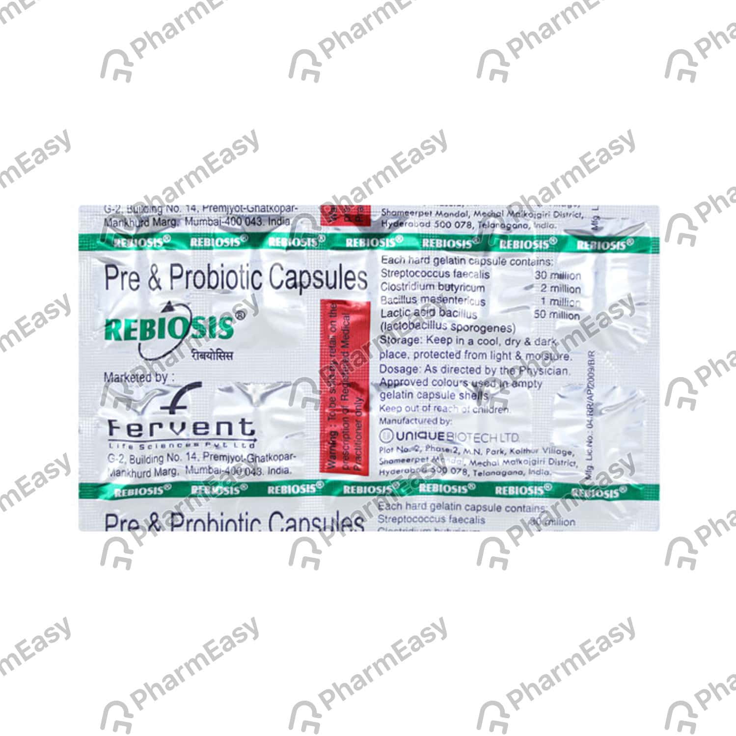 Buy Rebiosis Capsule (10) Online at Flat 15% OFF | PharmEasy