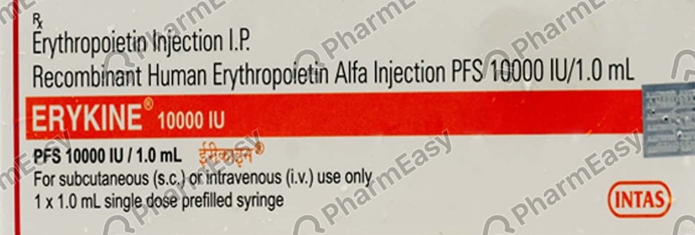 Erykine 10000 IU Solution For Injection (1): Uses, Side Effects, Price ...