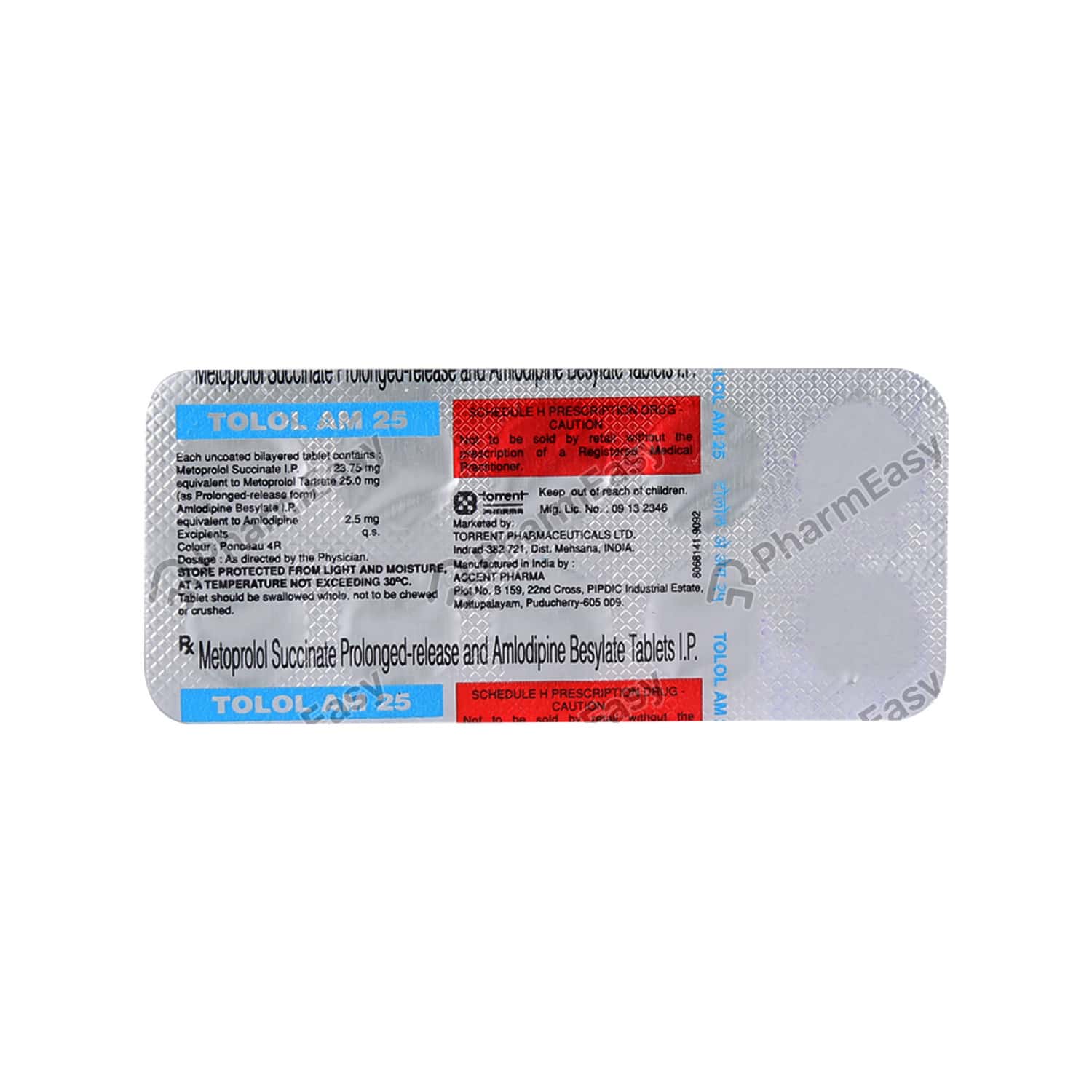 Buy Tolol Am 25mg Tablet Online at Flat 18% OFF* | PharmEasy