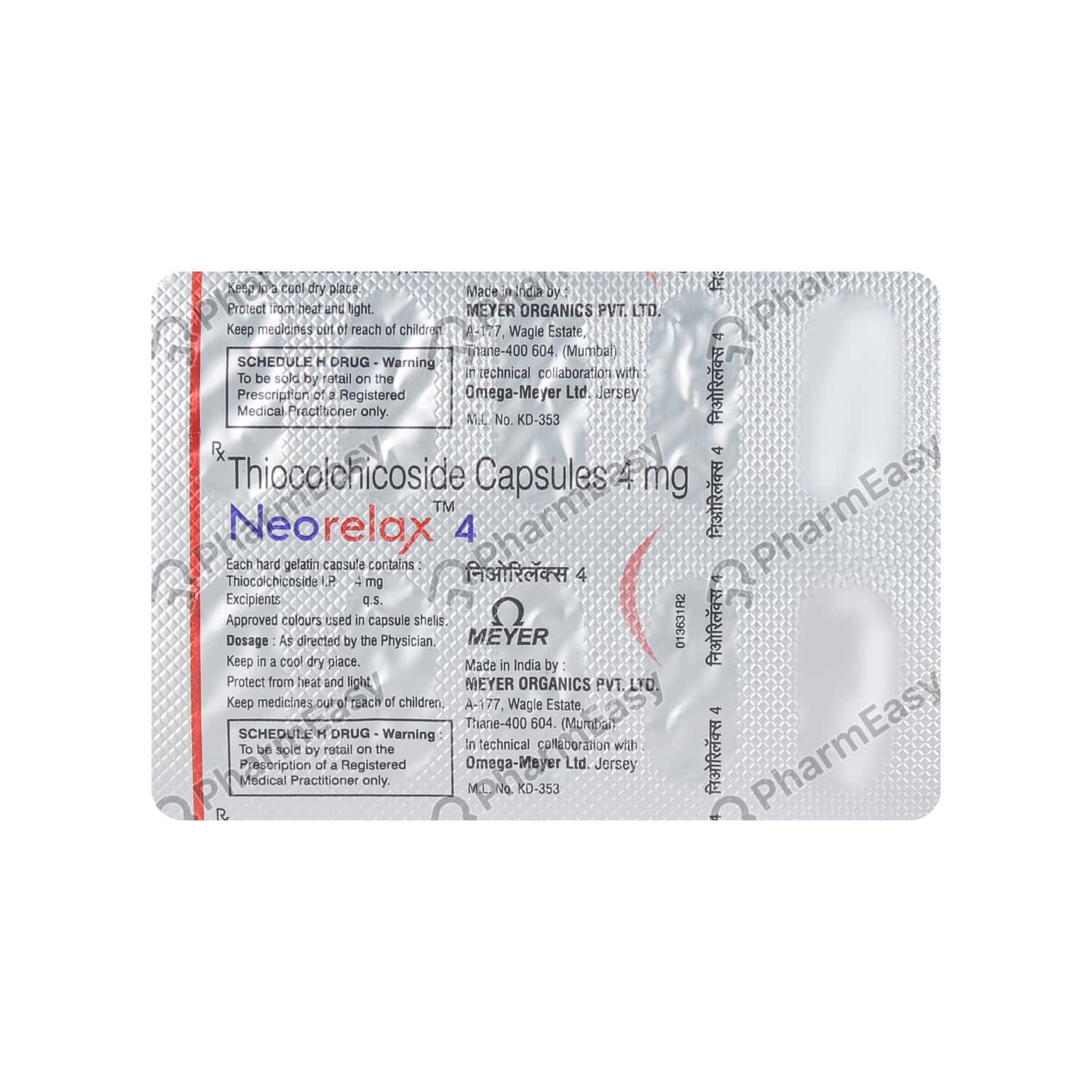 Buy Neorelax 4 MG Capsule (10) Online at Flat 18% OFF* | PharmEasy