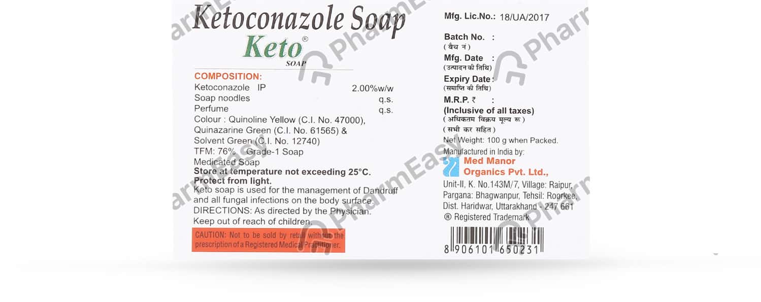 Buy KETO SOAP 100GM Online & Get Upto 60% OFF at PharmEasy