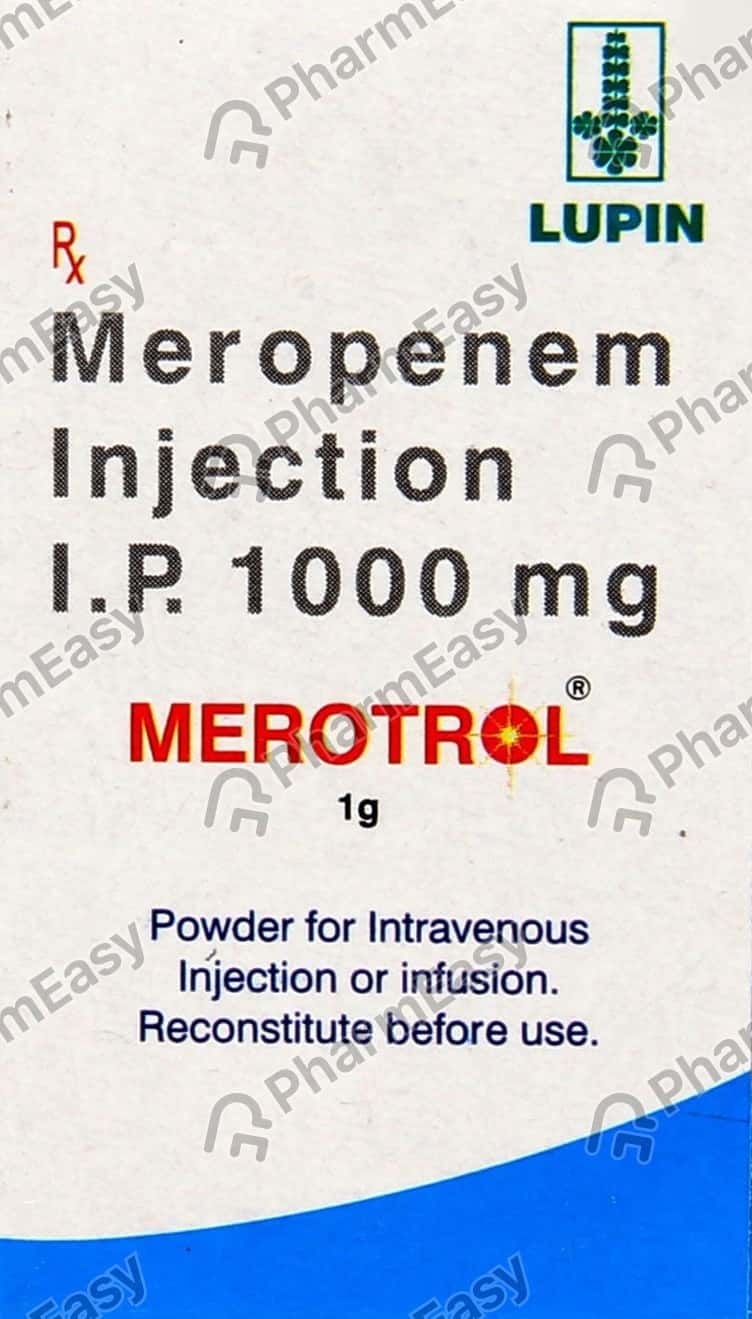 Merotrol 1 G Powder For Injection (1): Uses, Side Effects, Price ...