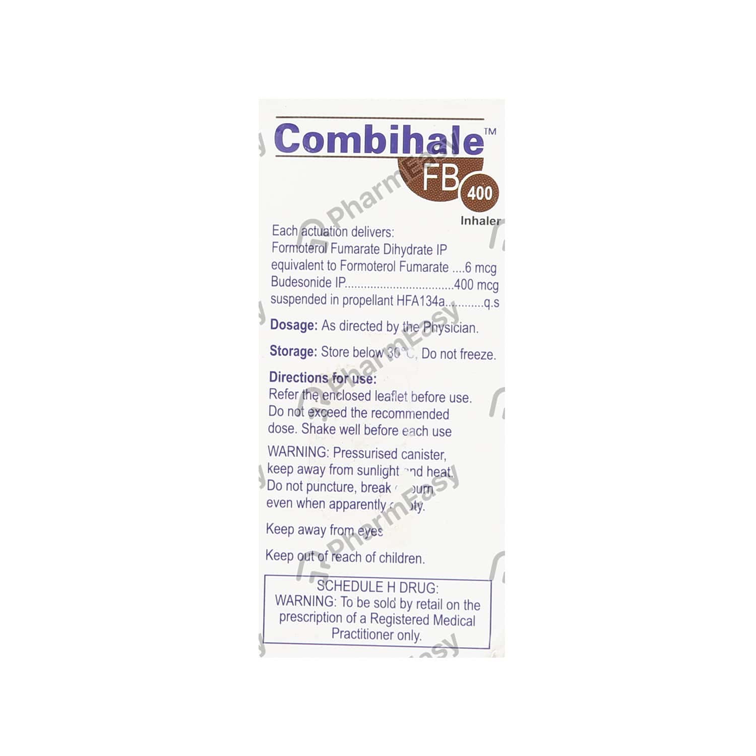 Buy Combihale Fb 400 Inhaler Online at Flat 18% OFF* | PharmEasy