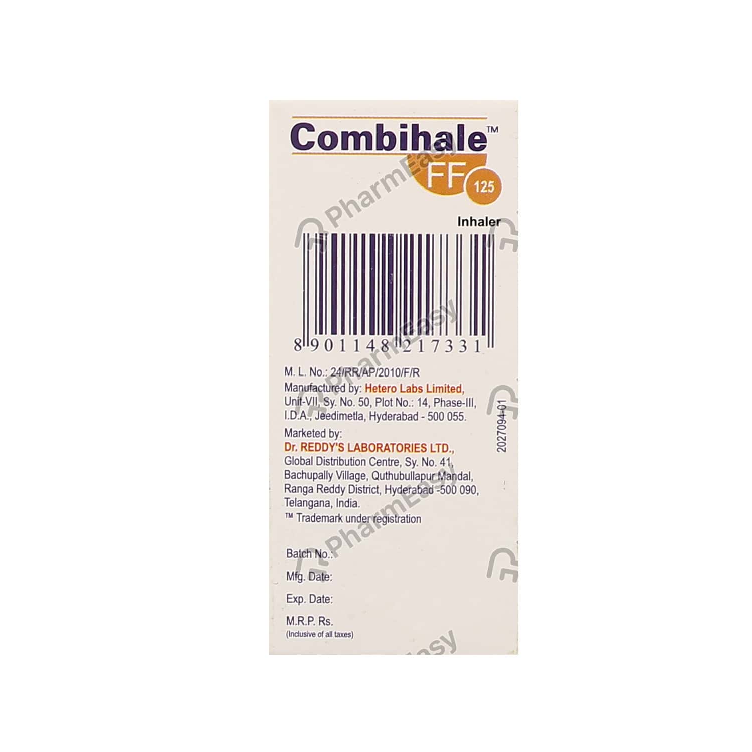 Buy Combihale Ff 125 Inhaler Online at Flat 18% OFF* | PharmEasy