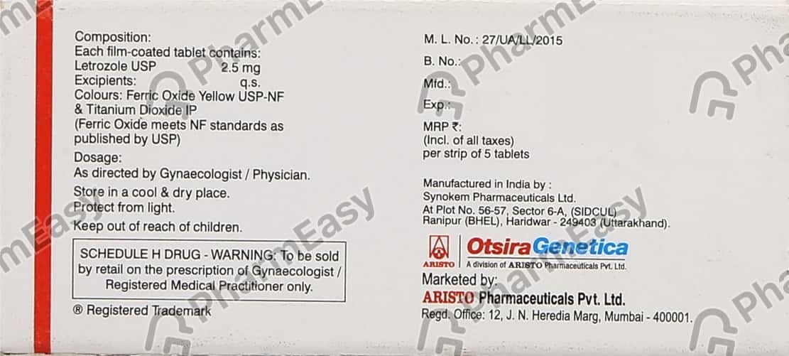 Letpro 2.5 MG Tablet (5): Uses, Side Effects, Price & Dosage | PharmEasy